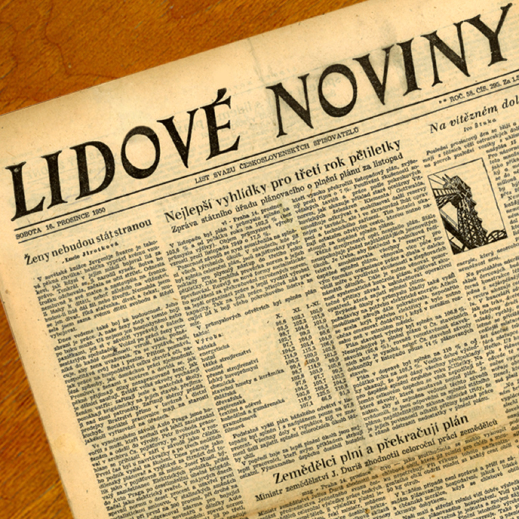 Originály novin – Historické dárky